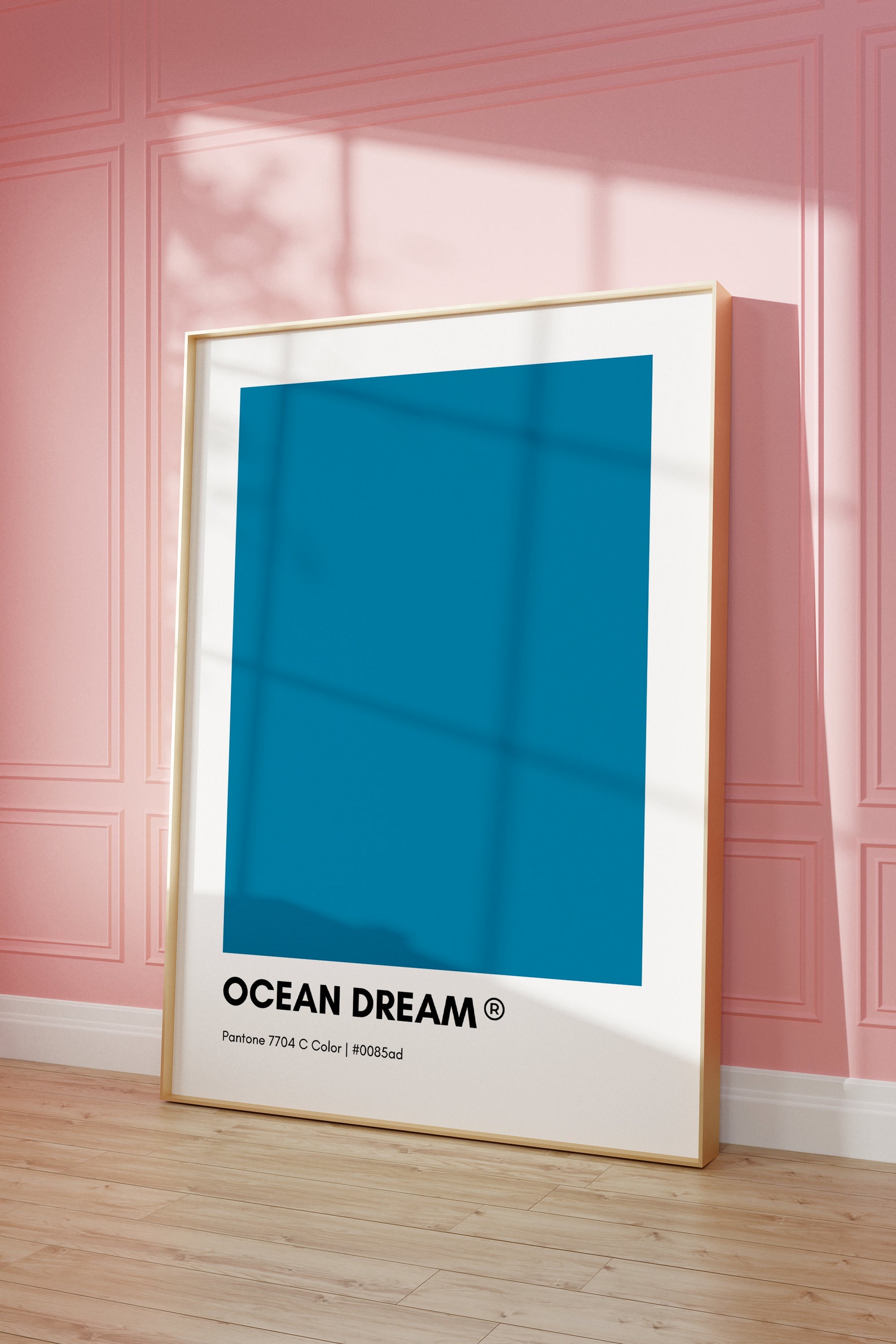 Ocean Dream Blue Pantone, BLUE Pantone Print Poster, Blue Wall Art ...