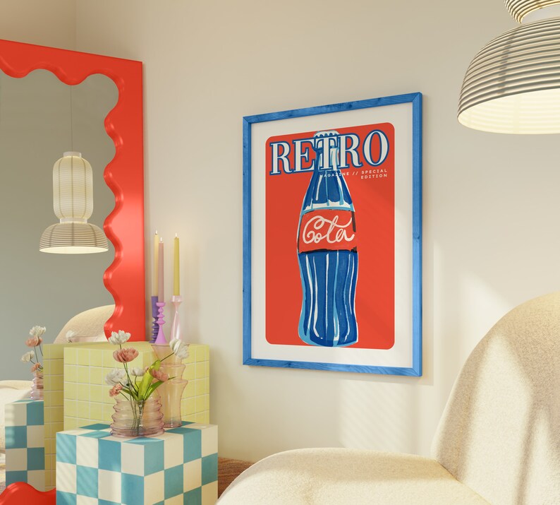 RETRO MAGAZINE Poster Printable, Aesthetic Poster, Magazine Poster ...