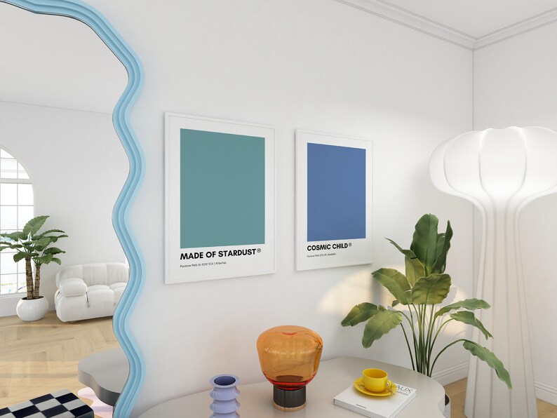 Made of Stardust Pantone, TURQUOISE Pantone Print Poster, Pantone Wall ...
