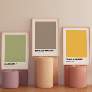 Espresso Martini Pantone, GRAY Pantone Print Poster, Gray Pantone Wall ...