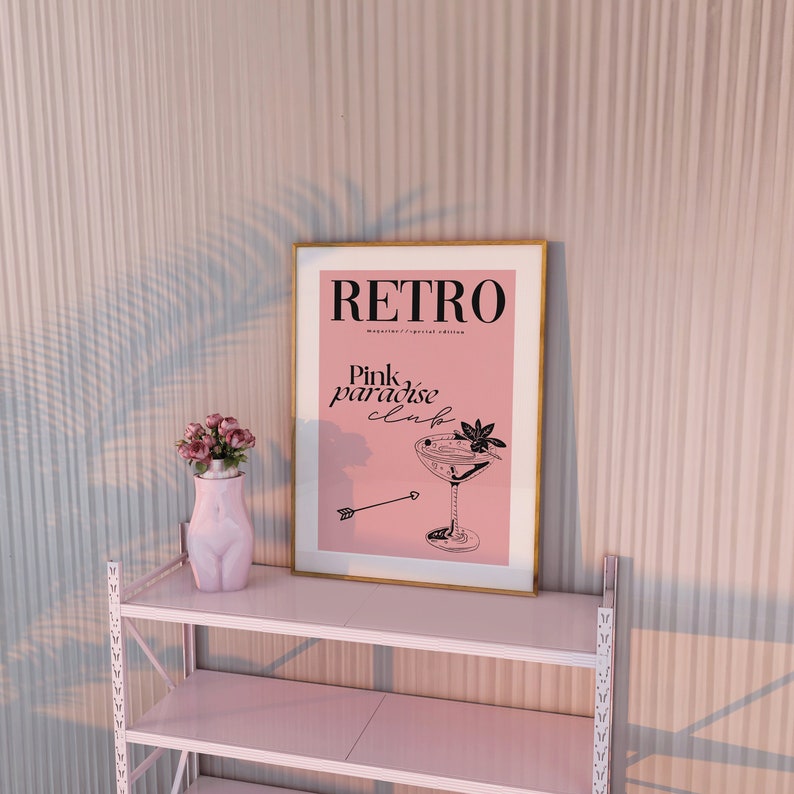 RETRO MAGAZINE Poster Printable, Aesthetic Poster, Magazine Poster ...