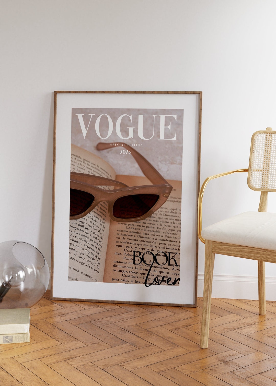 Vogue Book Poster Printable Book Lover Aesthetic Poster - Etsy