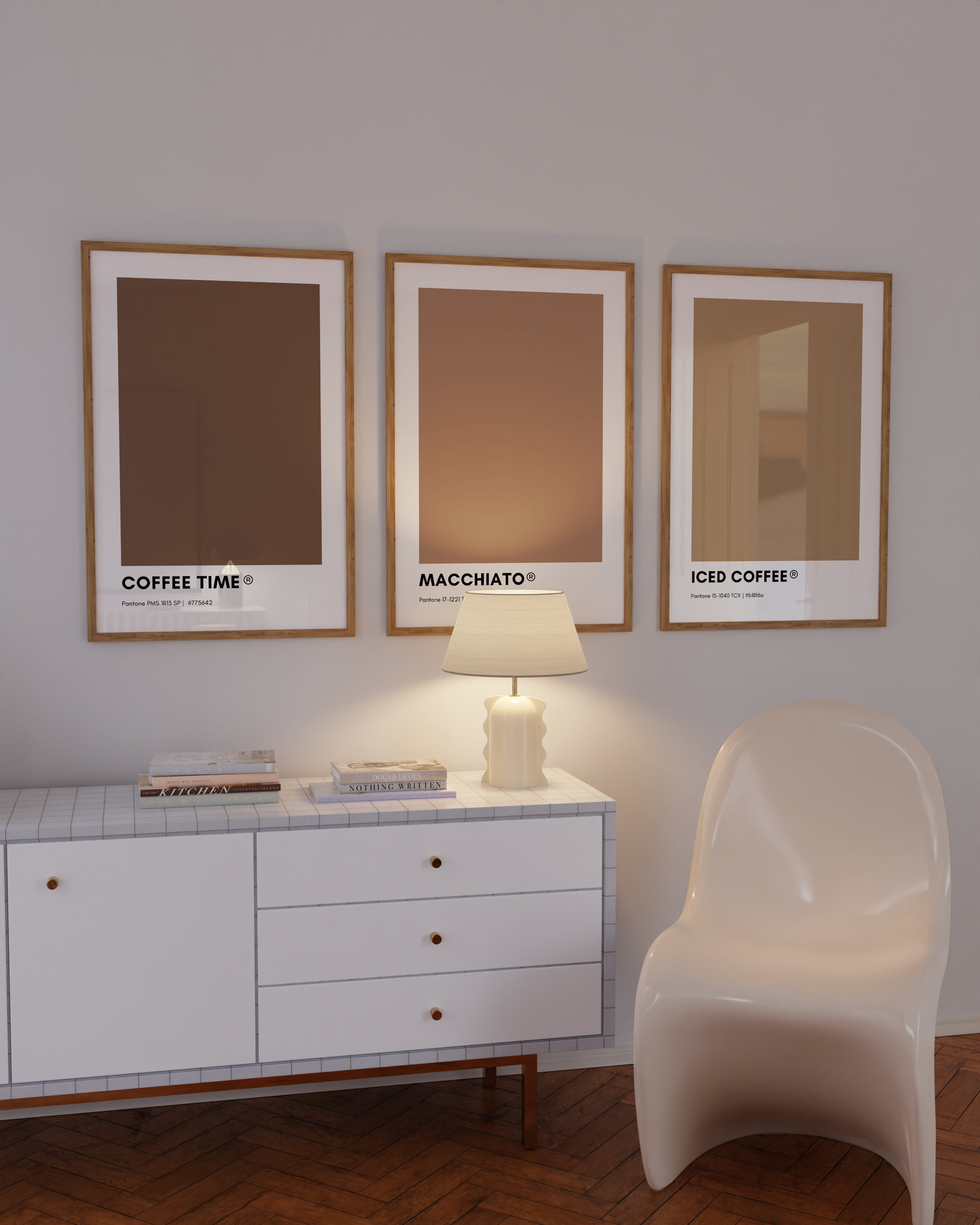 Pantone COFFEE Collection Wall Art Printable Bundle | Set of 6 Prints ...