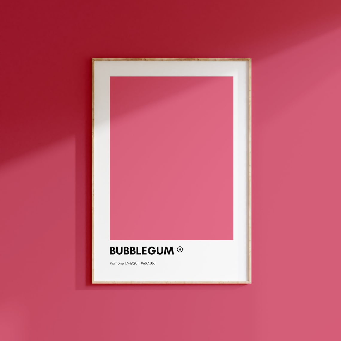 Pantone PINK Wall Art Printable Bundle Set of 6 Prints Pink Pantone ...