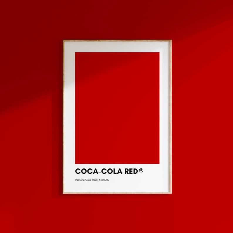 Pantone RED Wall Art Printable Bundle, Set of 6 Prints Red, Pantone ...