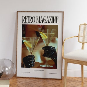 RETRO MAGAZINE Poster Printable, Aesthetic Poster, Magazine Poster ...