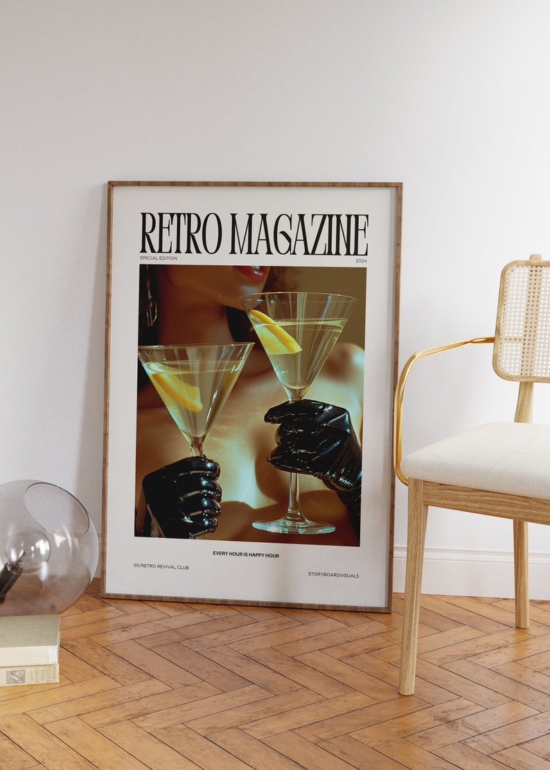 RETRO MAGAZINE Poster Printable, Aesthetic Poster, Magazine Poster ...