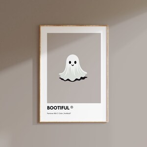 Bootiful Gray Pantone, GRAY Pantone Print Poster, Halloween Pantone ...