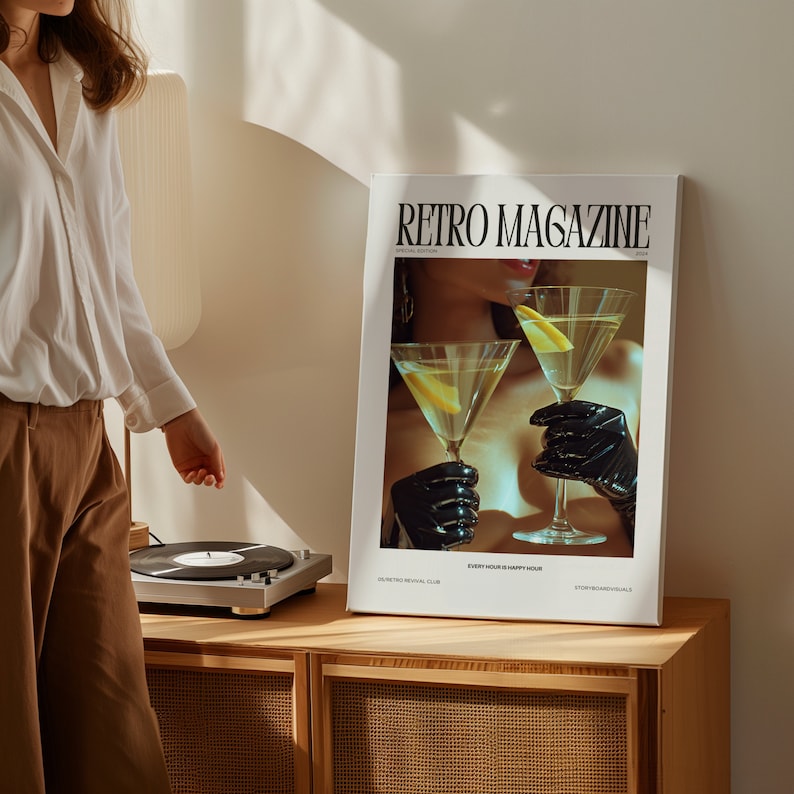 RETRO MAGAZINE Poster Printable, Aesthetic Poster, Magazine Poster ...