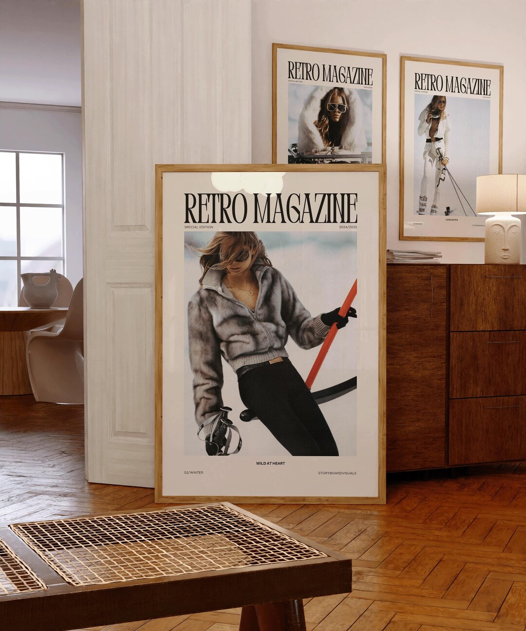 RETRO MAGAZINE Poster Printable, Apres Ski Vintage, Magazine Poster ...