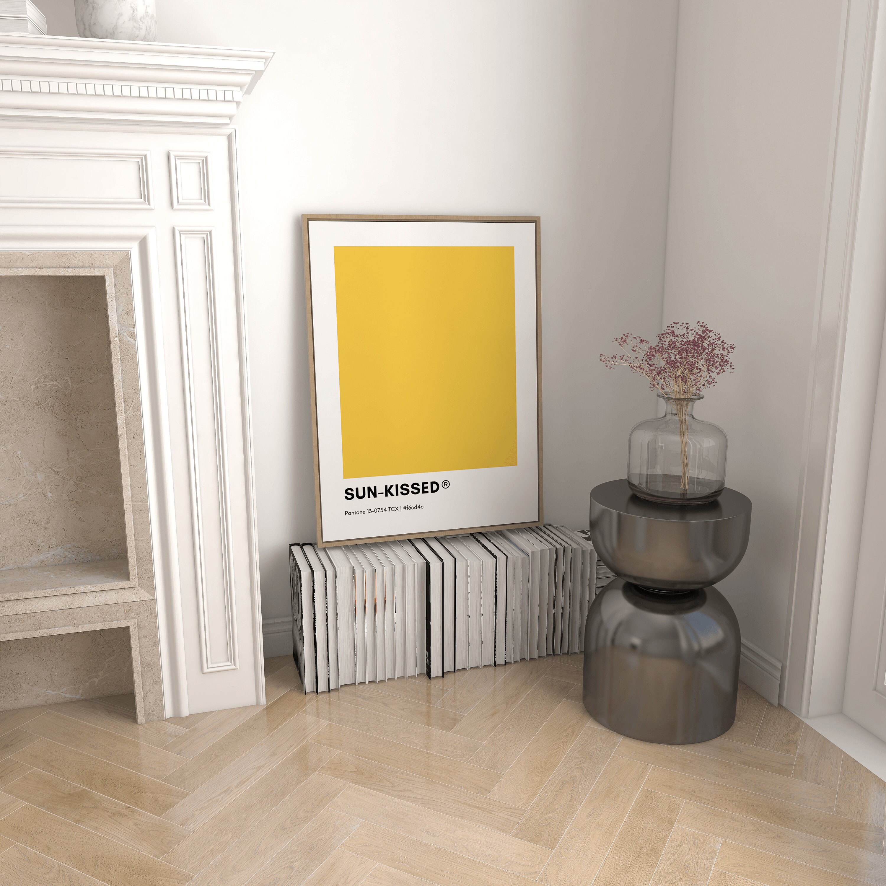 Sun-kissed Yellow Pantone,yellow Pantone Print Poster,yellow Pantone ...