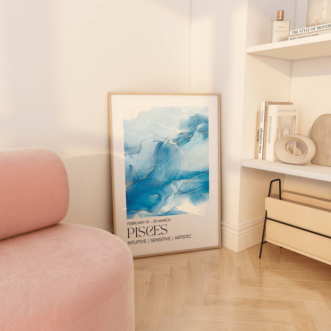 PISCES Print Poster Pisces Wall Art Print Pisces Gift - Etsy
