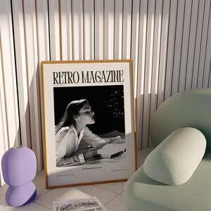 RETRO MAGAZINE Poster Printable, Aesthetic Poster, Magazine Poster ...