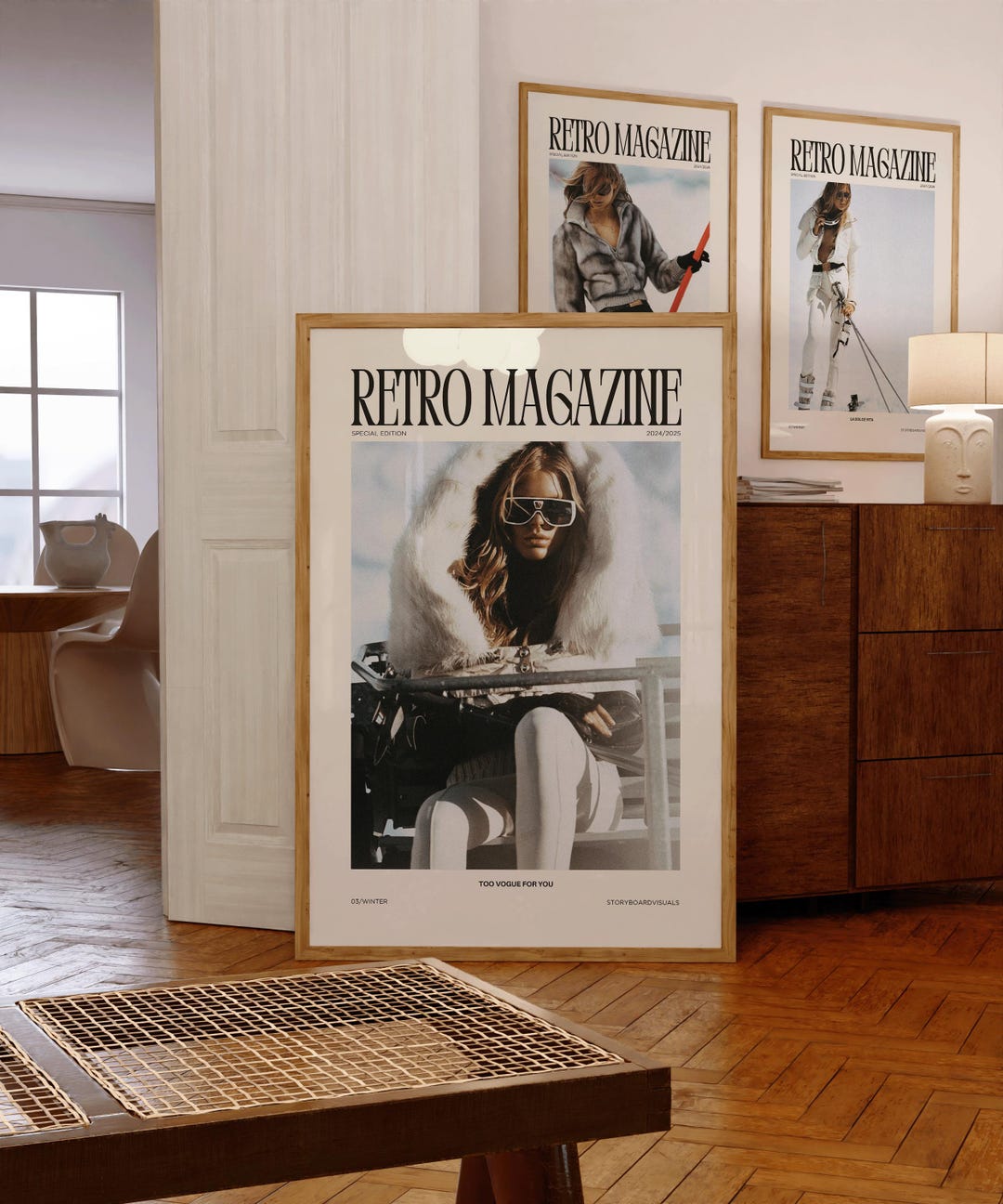 RETRO MAGAZINE Poster Printable, Apres Ski Vintage, Magazine Poster ...