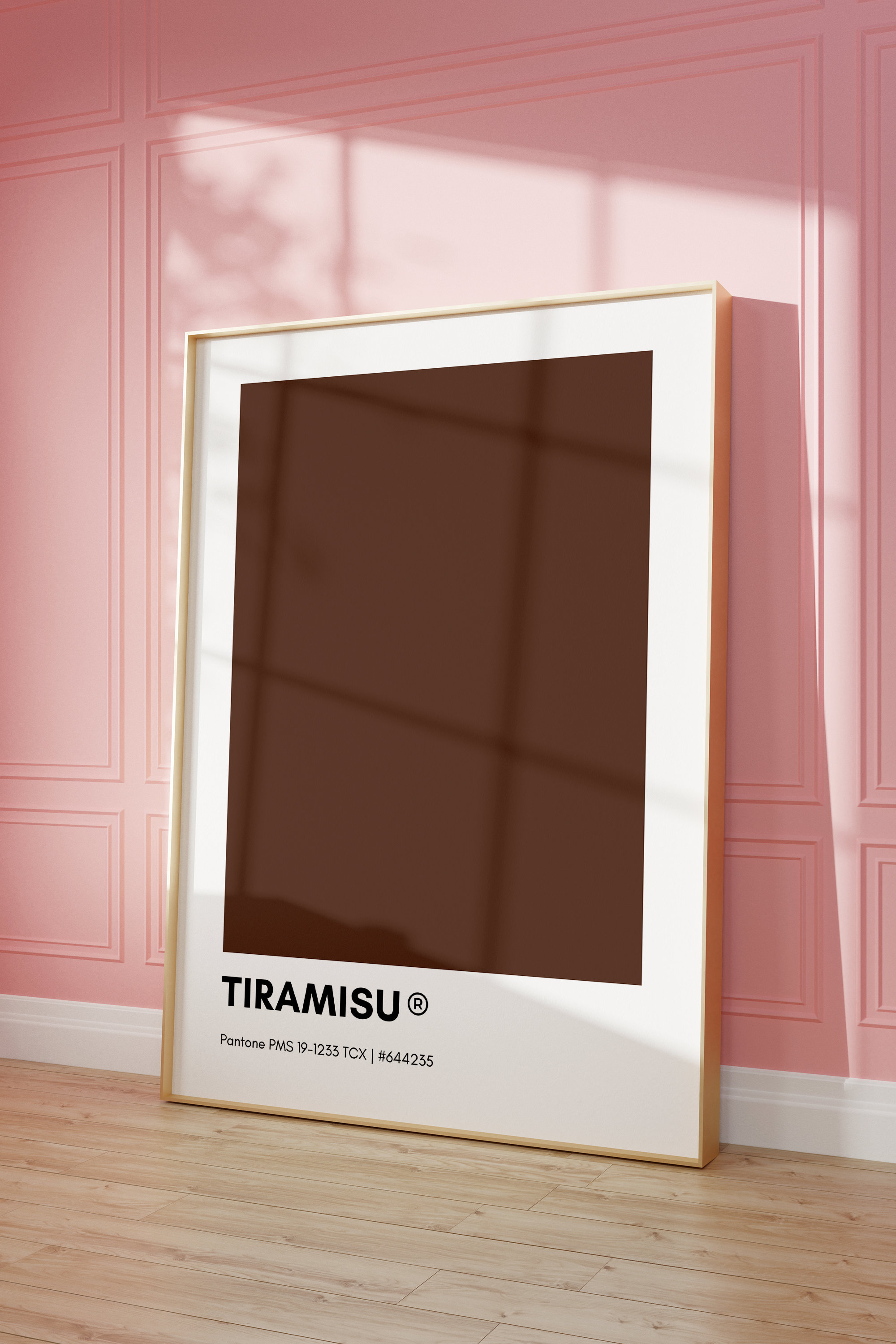 Tiramisu Pantone, BROWN Pantone Print Poster, Tiramisu Pantone Wall Art ...