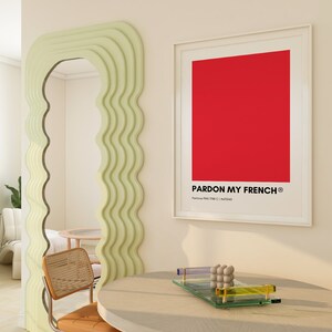 Pardon My French Pantone, RED Pantone Print Poster, Red Pantone Wall ...