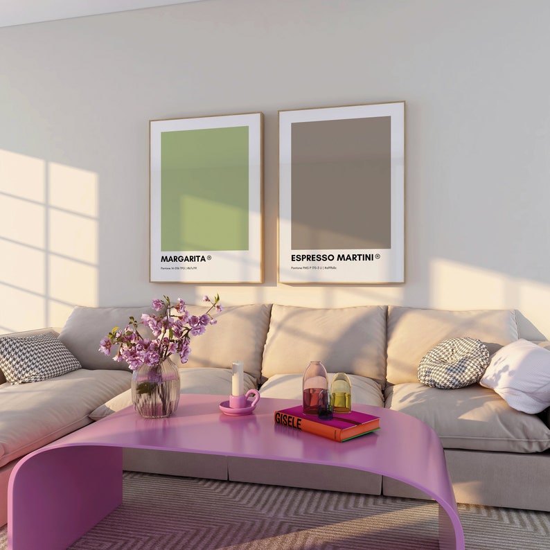 Espresso Martini Pantone, GRAY Pantone Print Poster, Gray Pantone Wall ...