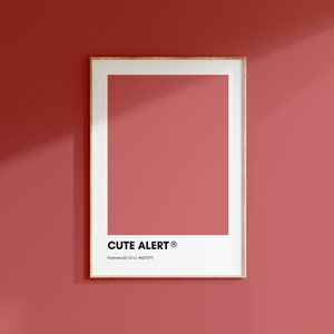 Pantone RED Wall Art Printable Bundle, Set of 6 Prints Red, Pantone ...