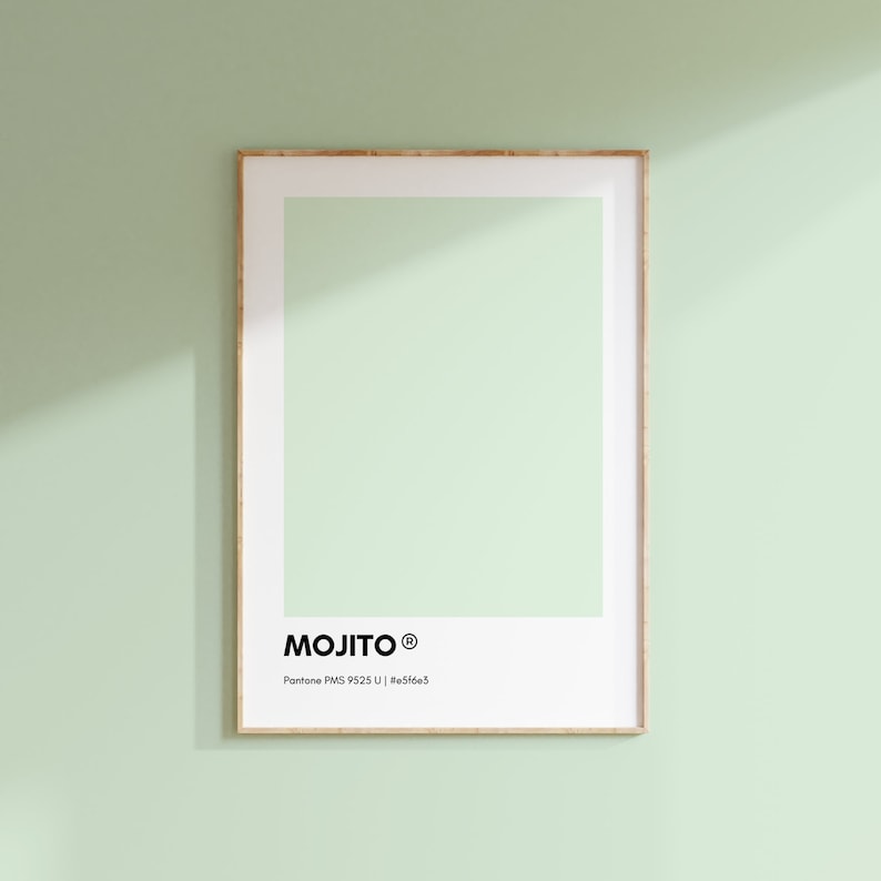 Pantone COCKTAIL Collection Wall Art Printable Bundle, Set of 6 Prints ...