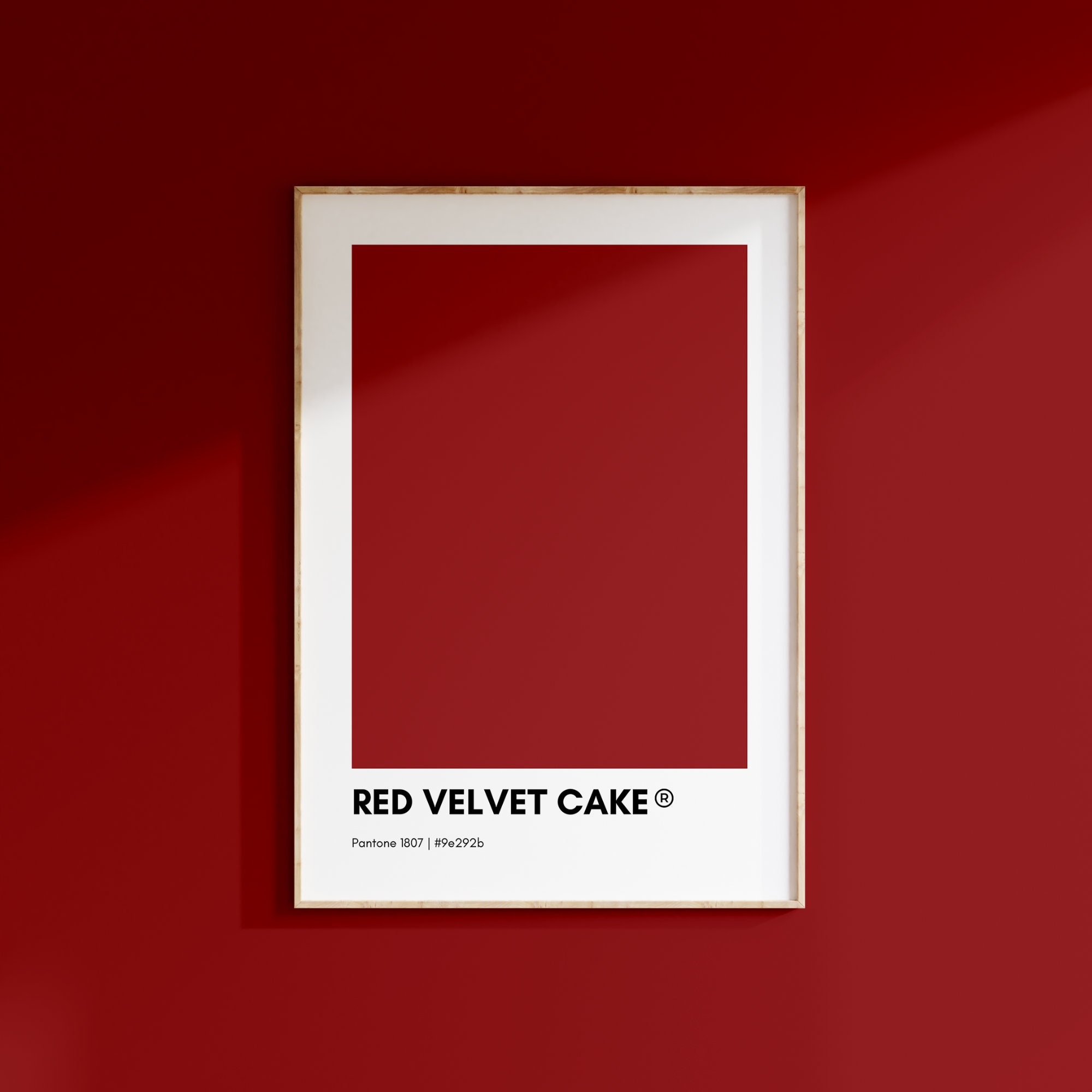 Pantone RED Wall Art Printable Bundle, Set of 6 Prints Red, Pantone ...
