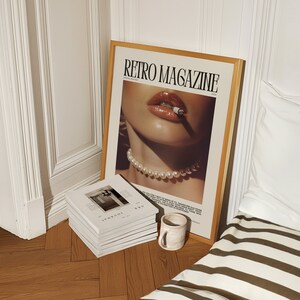 RETRO MAGAZINE Poster Printable, Aesthetic Poster, Magazine Poster ...