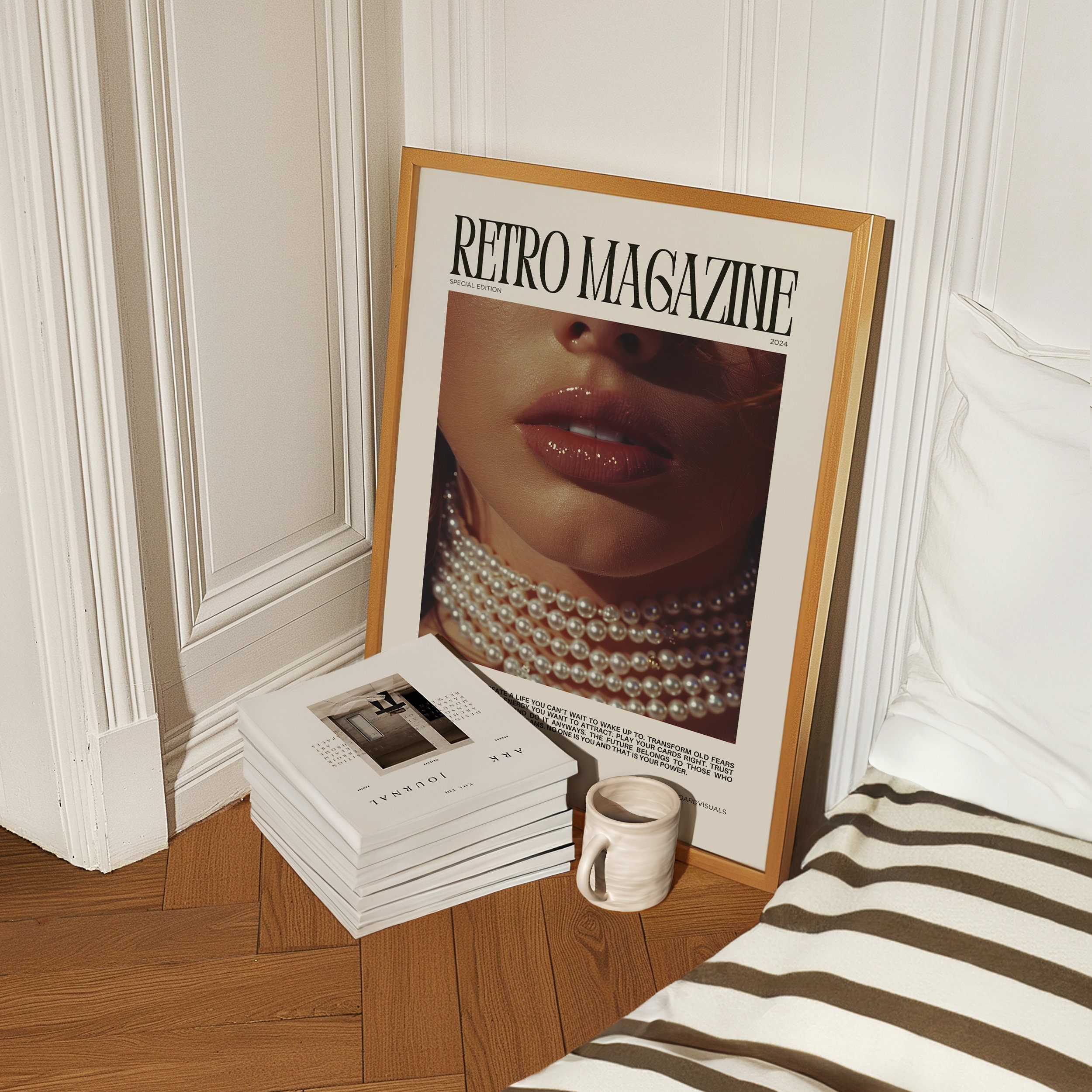 RETRO MAGAZINE Poster Printable, Aesthetic Poster, Magazine Poster ...