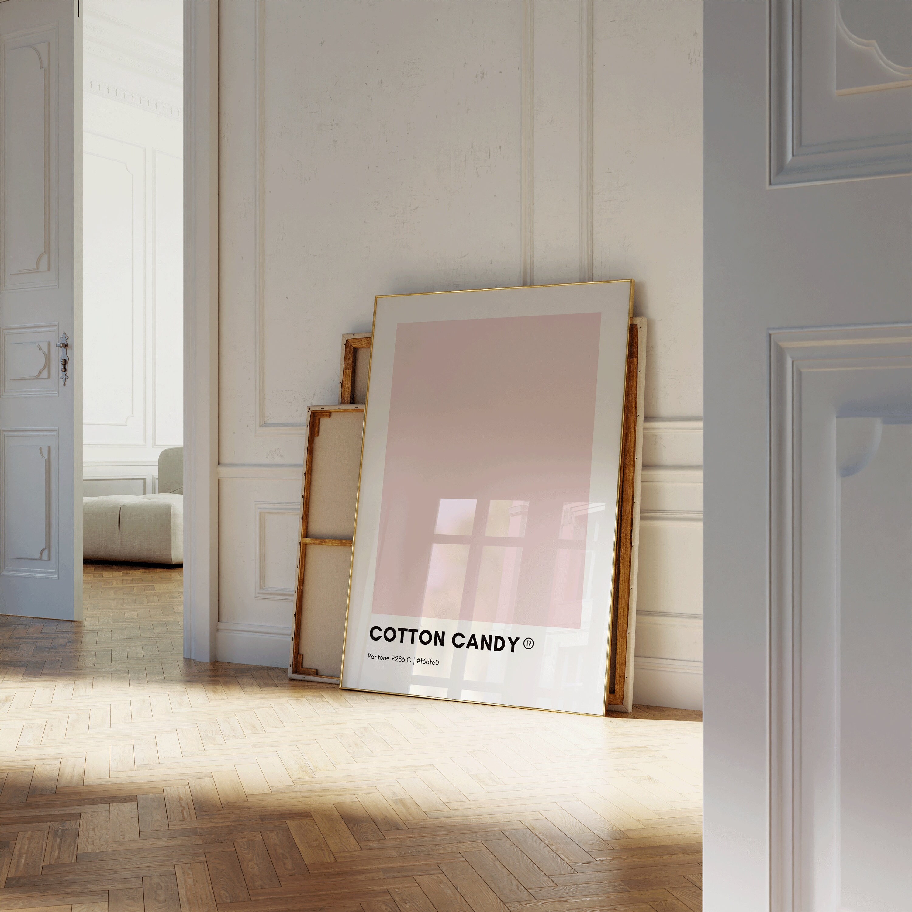 Cotton Candy Pink Pantone, PINK Pantone Print Poster, Pink Pantone Wall ...