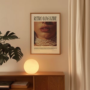 RETRO MAGAZINE Poster Printable, Aesthetic Poster, Magazine Poster ...