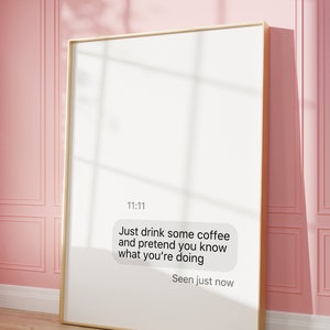 Text Message Quote Wall Art Printable Poster, Quote Wall Art Printable ...