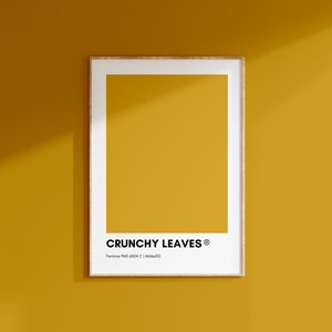Pantone FALL Collection Wall Art Printable Bundle, Set of 6 Prints Fall ...