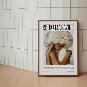 RETRO MAGAZINE Poster Printable, Aesthetic Poster, Magazine Poster ...