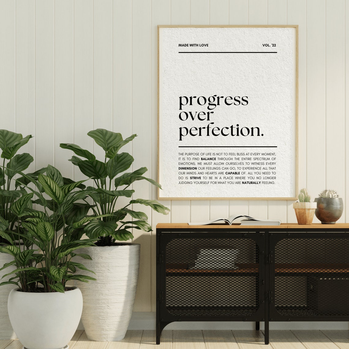 Progress Over Perfection Self-care Affirmation Printable - Etsy