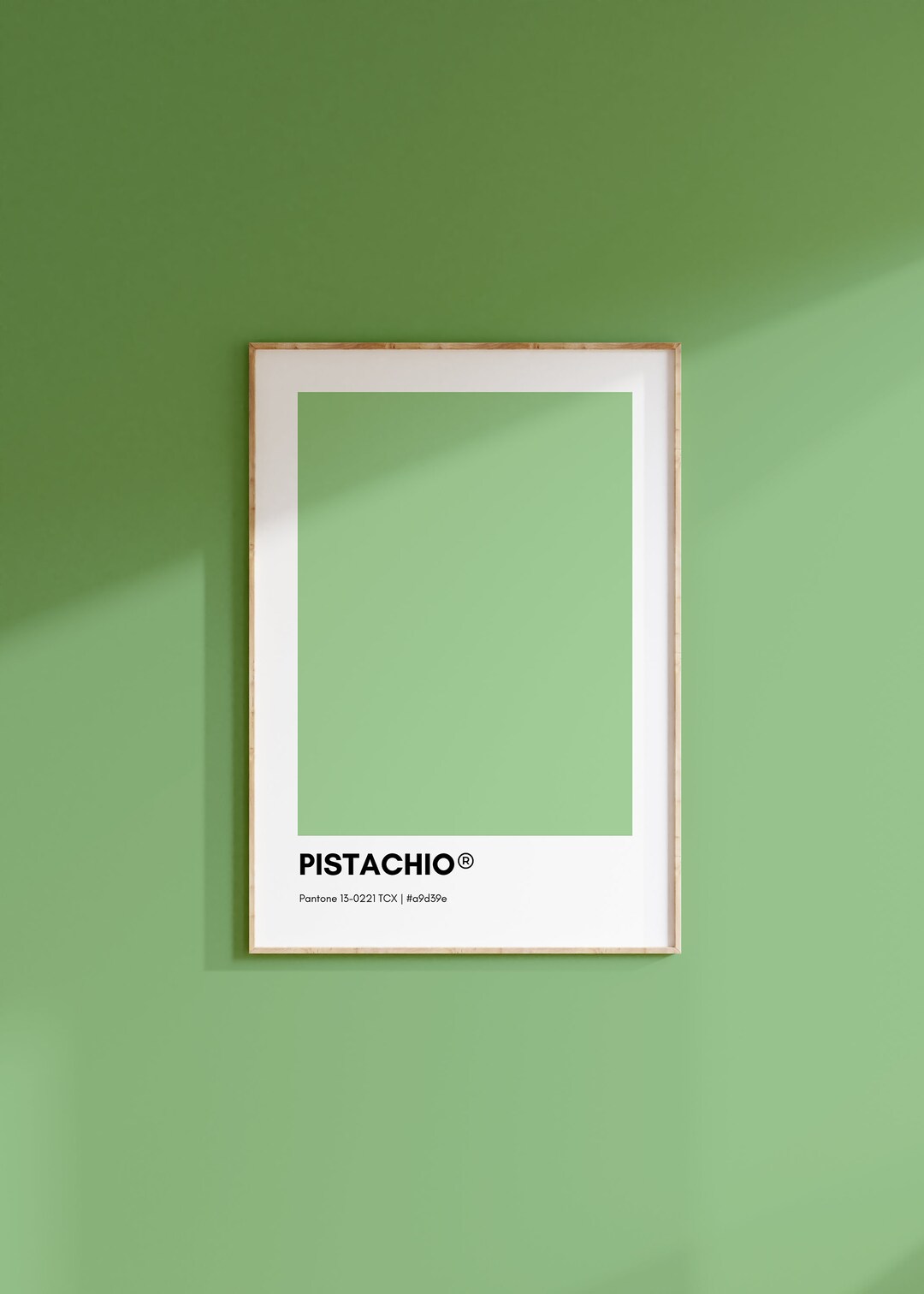 Pistachio Green Pantone, GREEN Pantone Print Poster, Green Pantone Wall ...