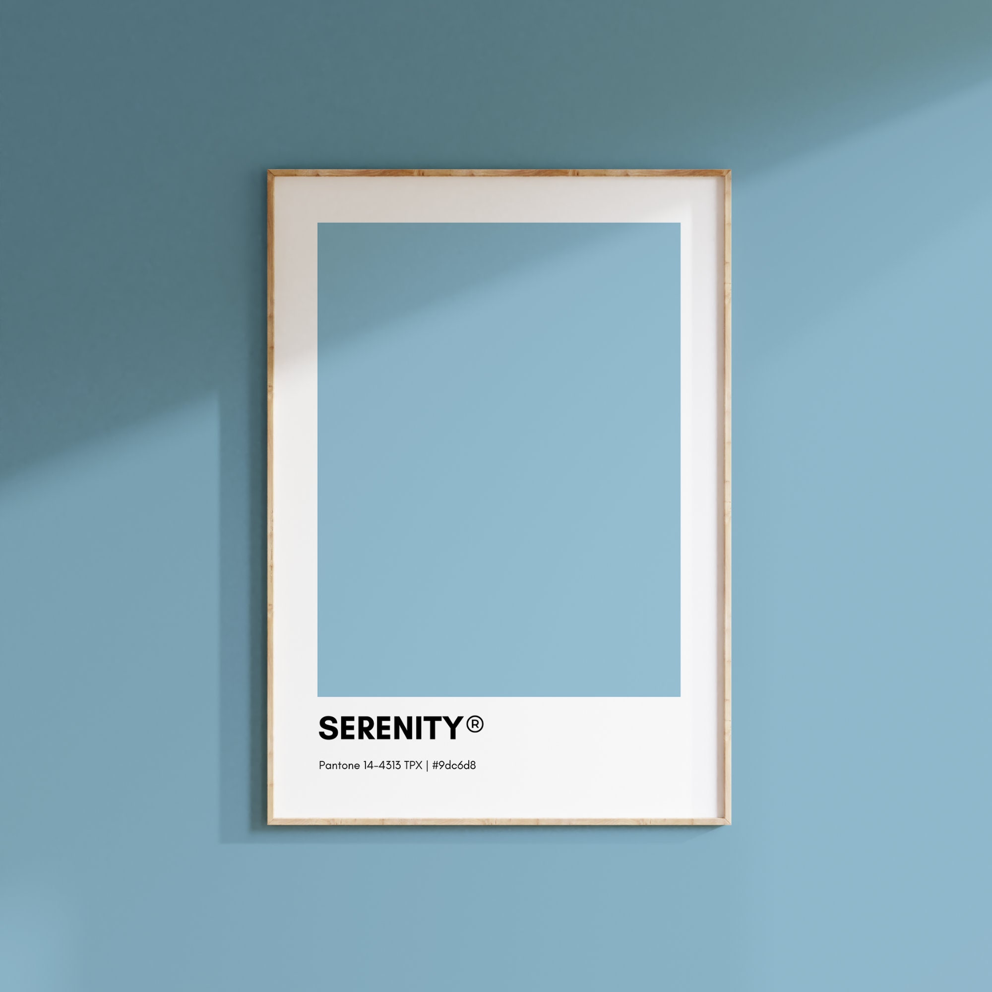 Pantone BLUE Wall Art Printable Bundle Set of 6 Prints Blue Pantone ...