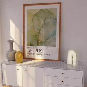 TAURUS Print Poster, Taurus Wall Art Print, Taurus Gift, Taurus Zodiac ...