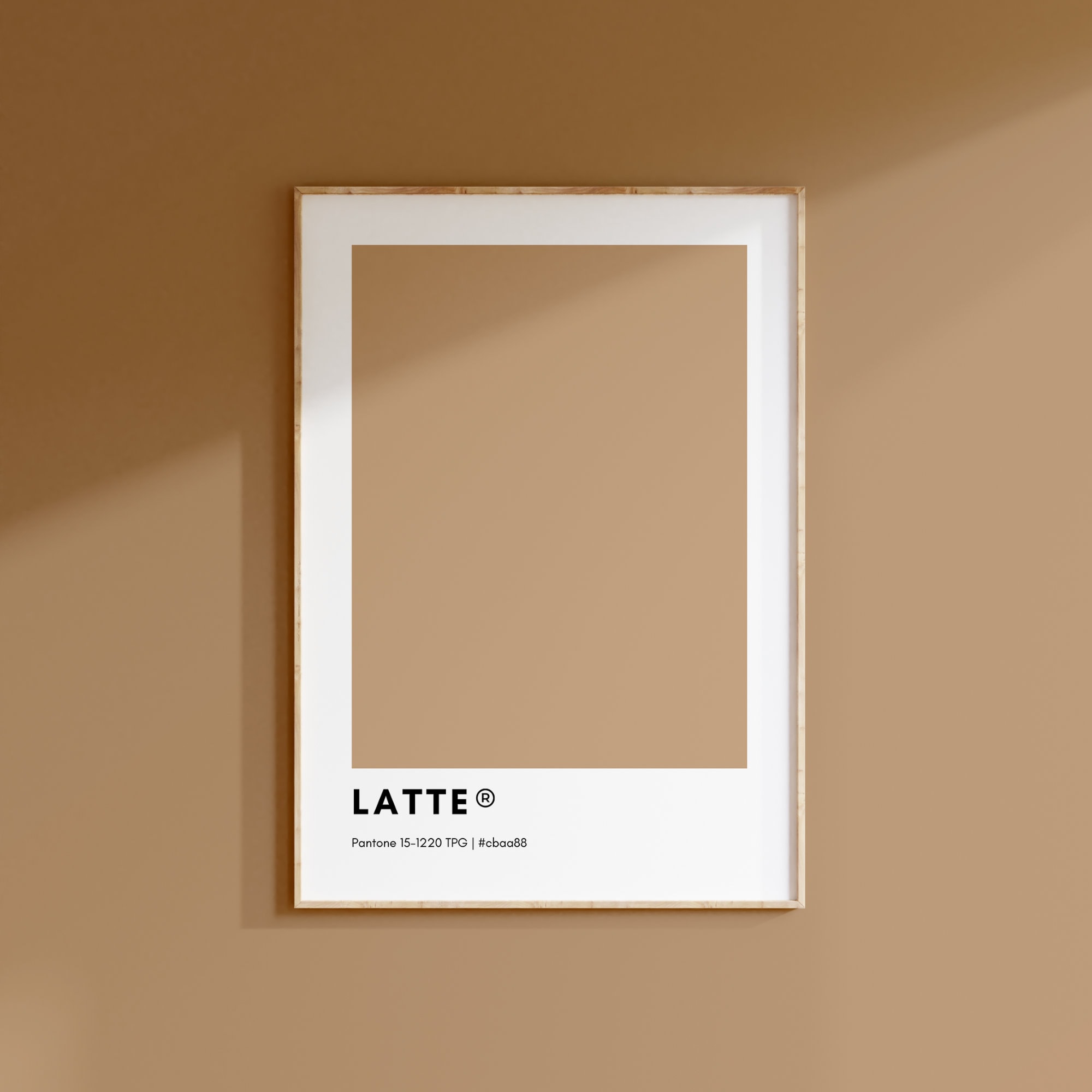 Latte Pantone, COFFEE Pantone Print Poster, Nude Pantone Wall Art ...