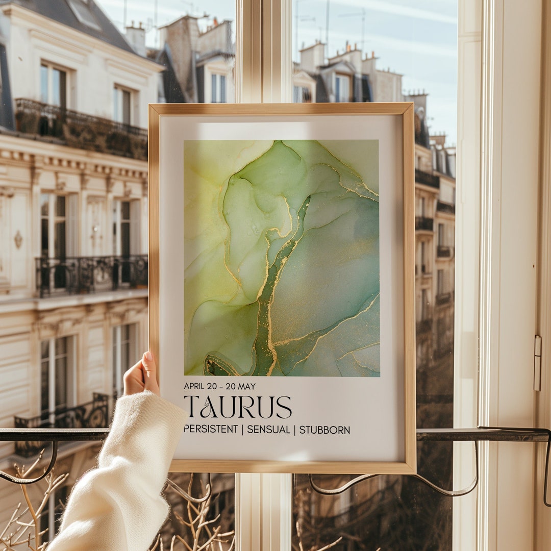TAURUS Print Poster, Taurus Wall Art Print, Taurus Gift, Taurus Zodiac ...