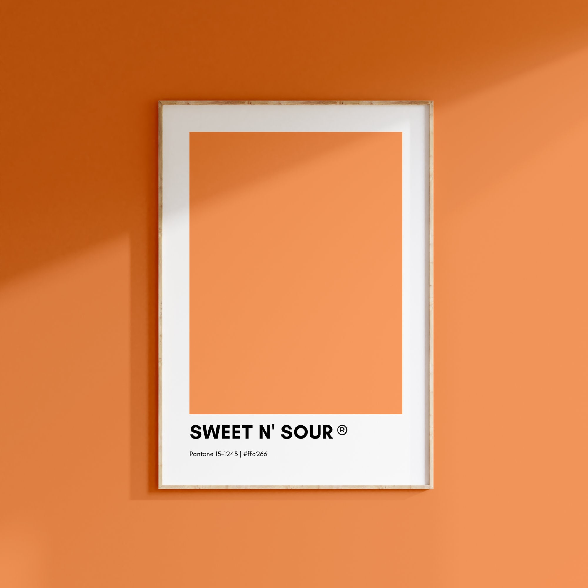 Pantone ORANGE Wall Art Printable Bundle Set of 6 Prints Orange Pantone ...