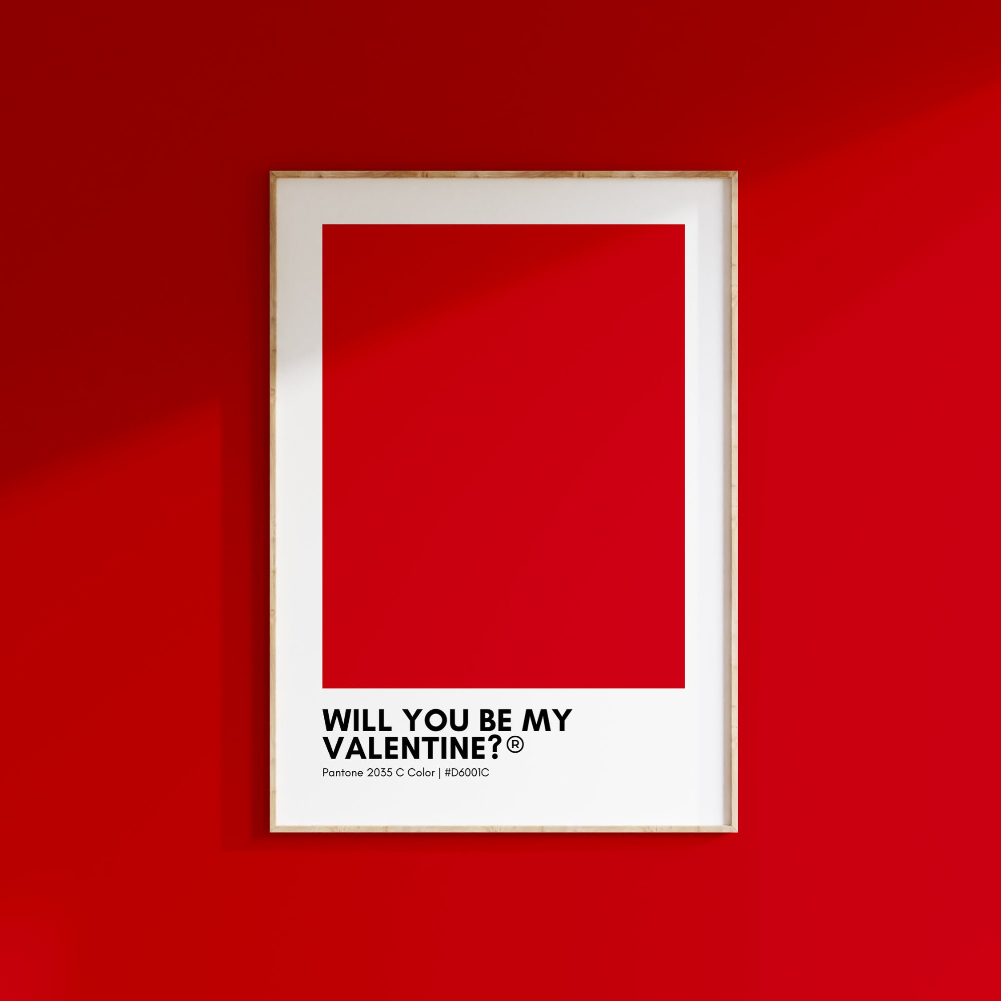Pantone Valentine's Day Wall Art Printable Bundle | Set of 6 Valetine's ...