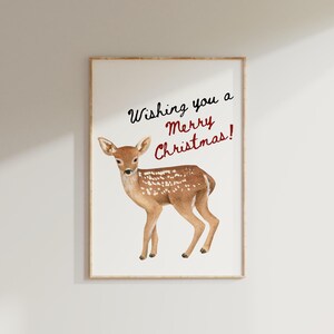 Set of 3 Watercolor Christmas Printable, Christmas Wall Art, Modern ...