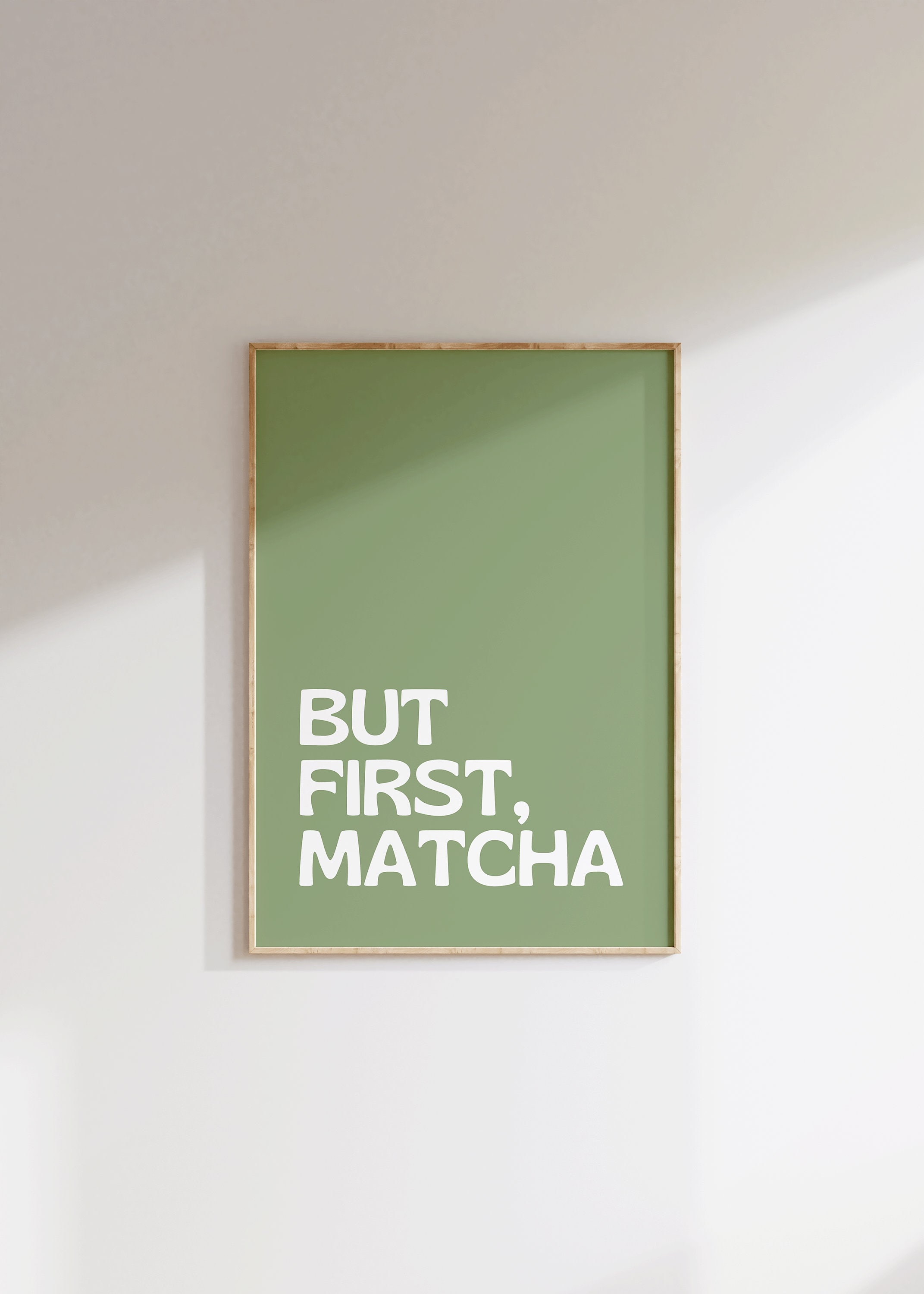 But First Matcha Print, MATCHA Wall Art, Matcha Print Poster ...