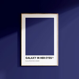 Pantone COSMIC SPACE Collection Wall Art Printable Bundle, Set of 6 ...