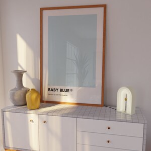 Baby Blue Pantone, BLUE Pantone Print Poster, Blue Wall Art Printable ...