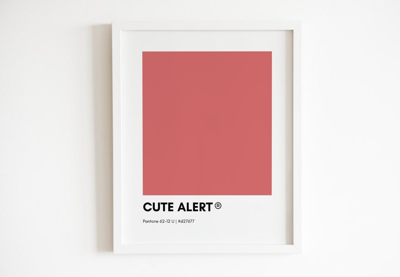 Pantone RED Wall Art Printable Bundle Set of 6 Prints Red - Etsy