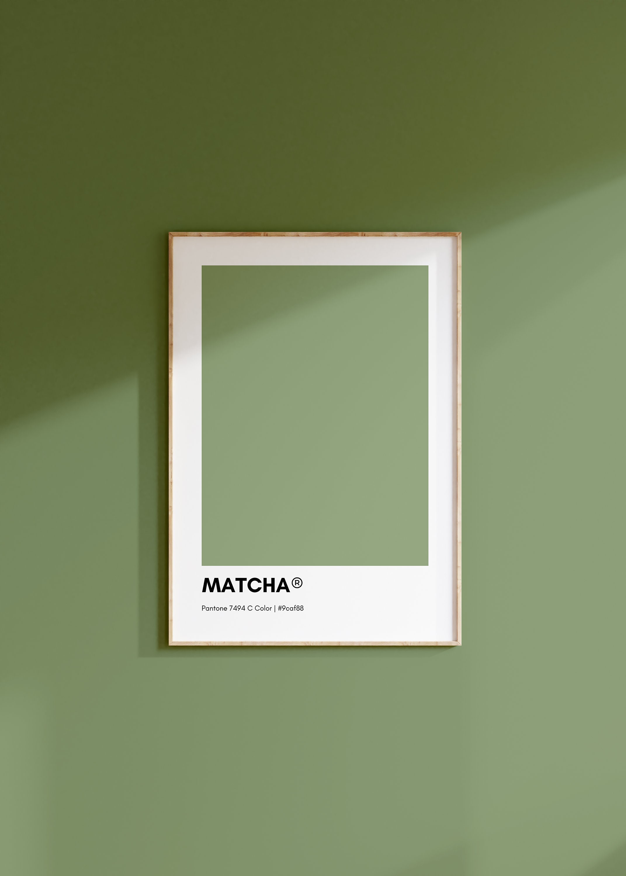 Matcha Green Pantone GREEN Pantone Print Poster Green - Etsy