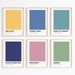 Pantone COSMIC SPACE Collection Wall Art Printable Bundle, Set of 6 ...