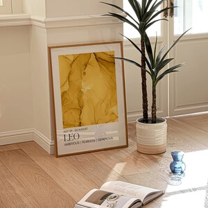 LEO Print Poster, Leo Wall Art Print, Leo Gift, Leo Zodiac Decor Art ...