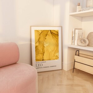 LEO Print Poster, Leo Wall Art Print, Leo Gift, Leo Zodiac Decor Art ...