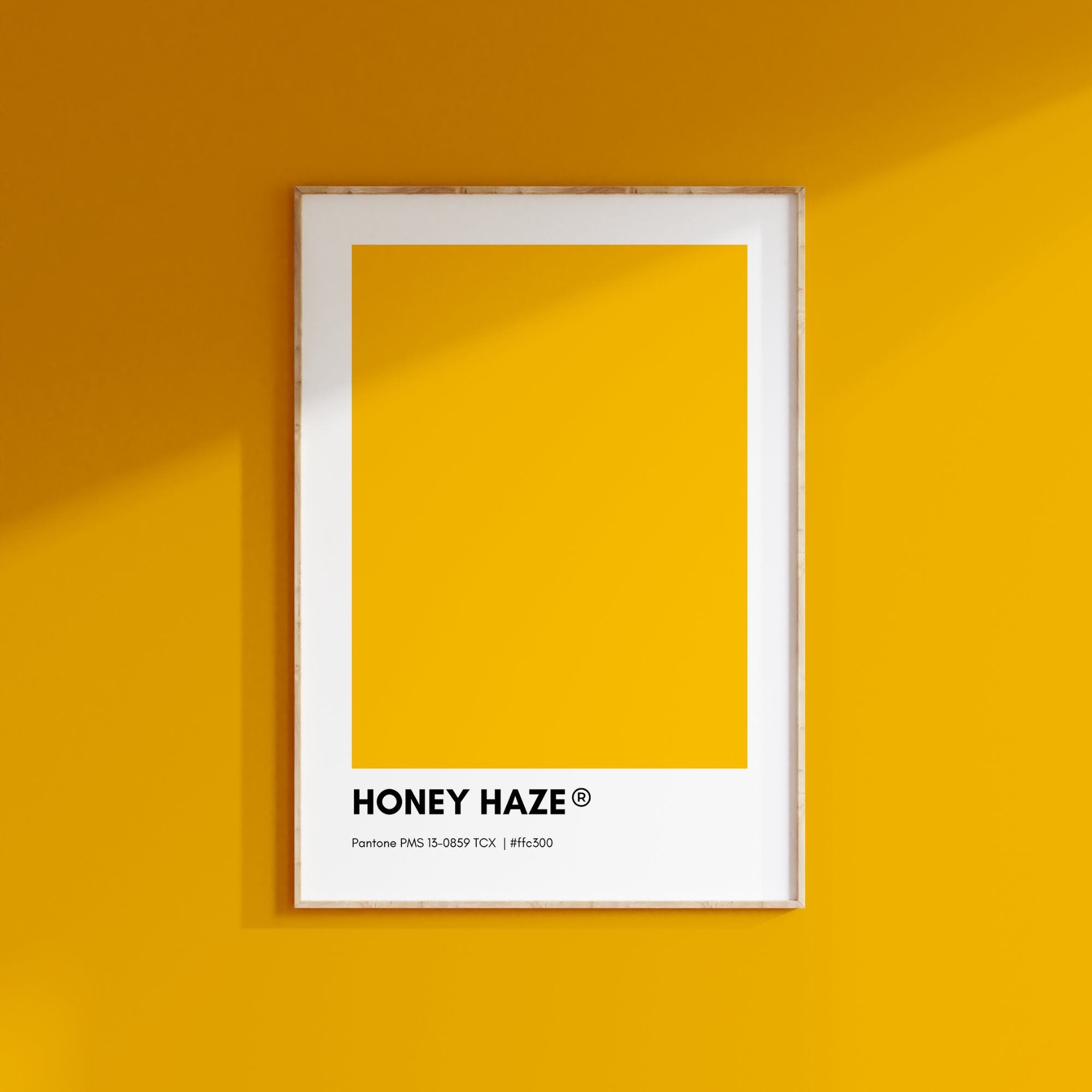 Pantone YELLOW Wall Art Printable Bundle Set of 6 Prints Yellow Pantone ...