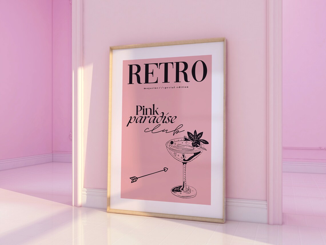RETRO MAGAZINE Poster Printable, Aesthetic Poster, Magazine Poster ...